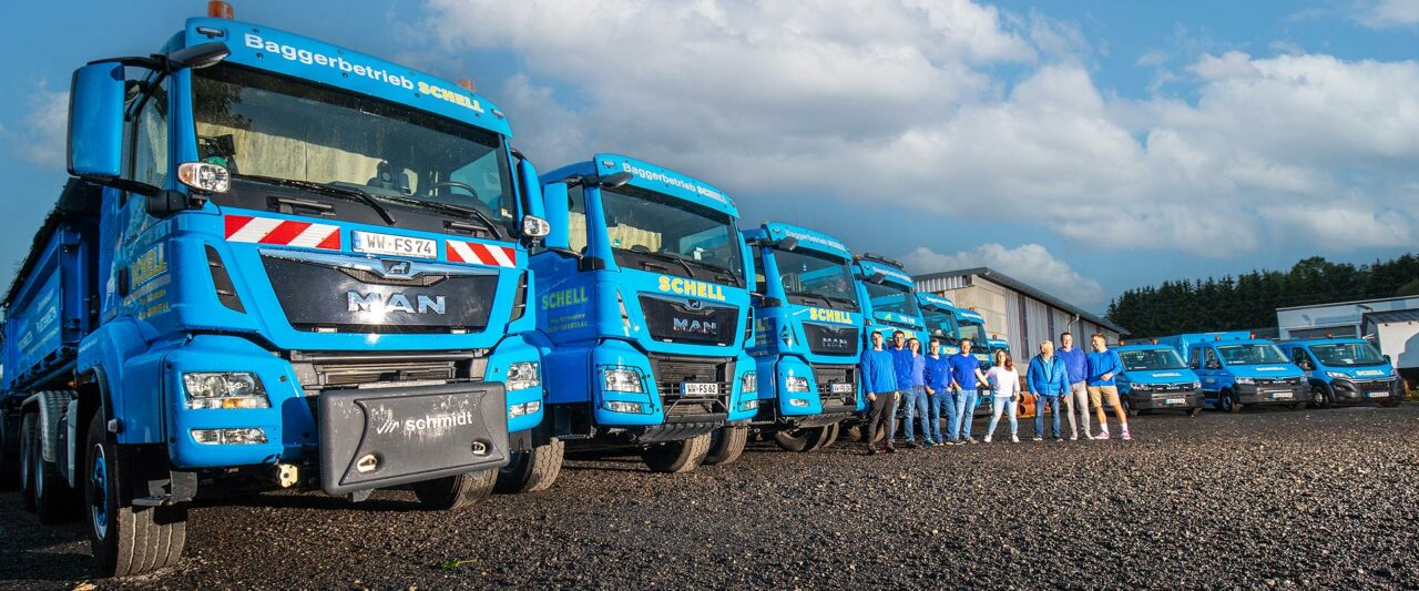 Baumaterial und Transporte Westerwald – Baggerbetrieb Schell